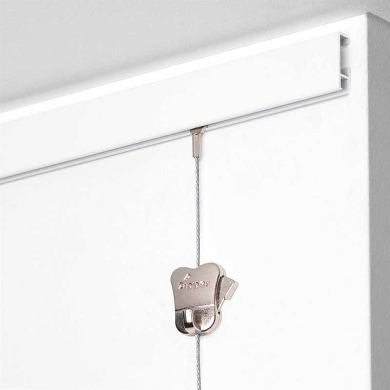Cimaise - Rail pour cimaise Cliprail blanc ou alu